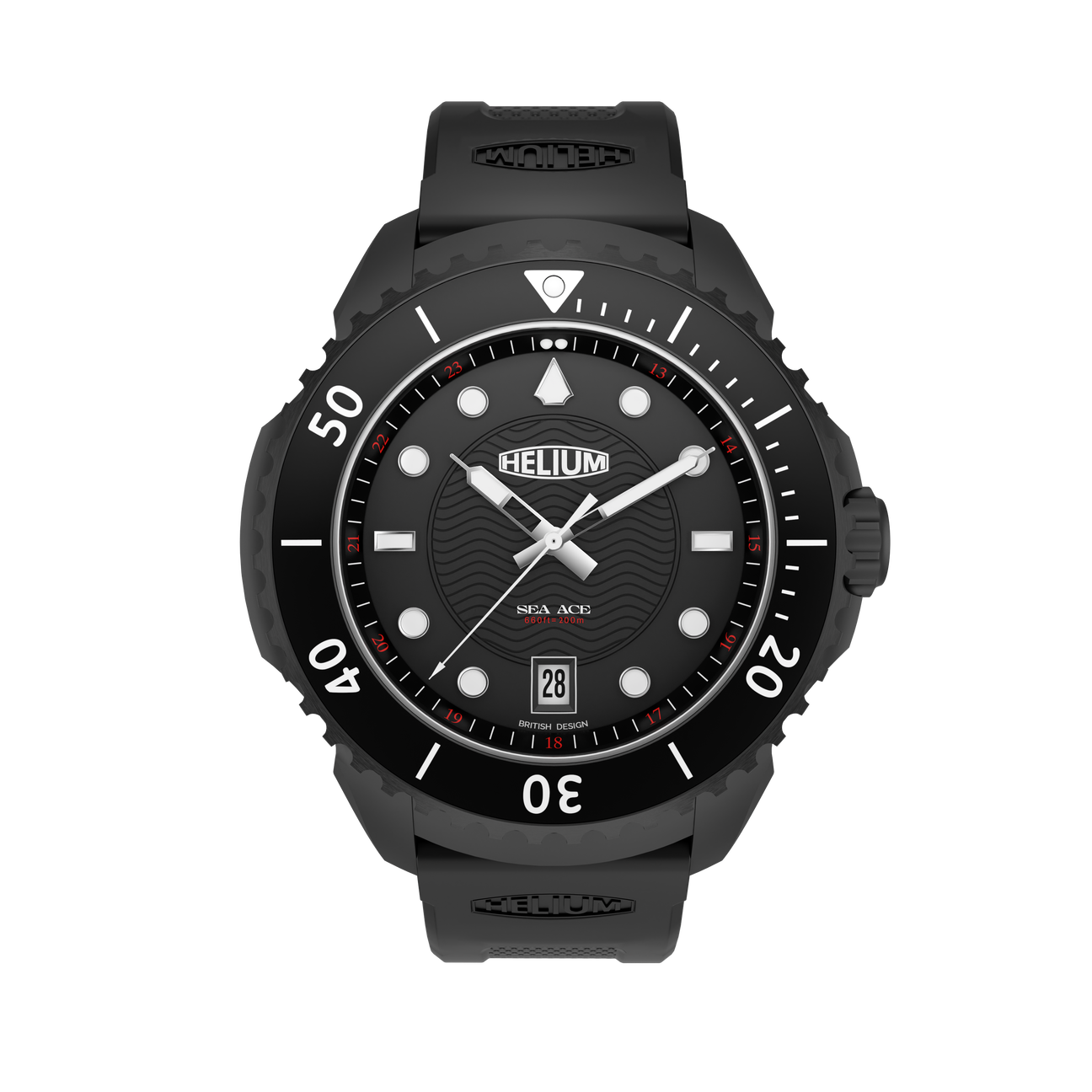 Sea Ace MALIBU - Black – Helium Watch Company Limited